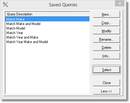 Customers > Master Unit List